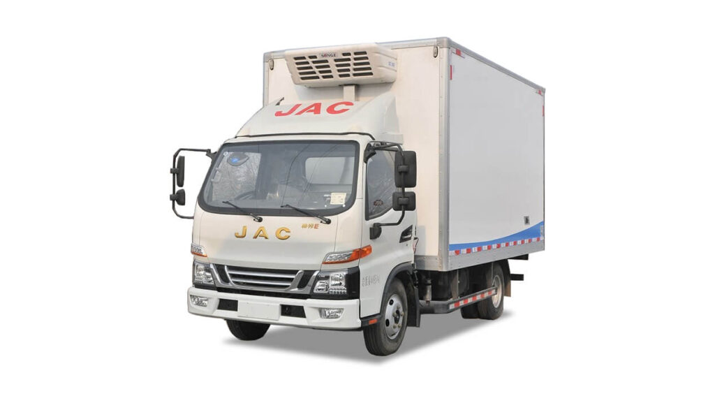 JAC 4 Meters Cooling Box Truck 152HP Cummins Engine Cold Chain ...